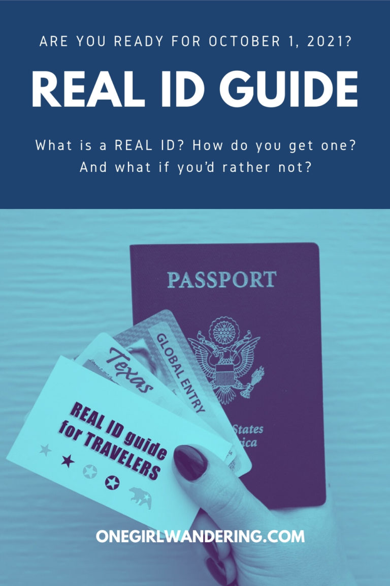 REAL ID Guide for Travelers - One Girl Wandering